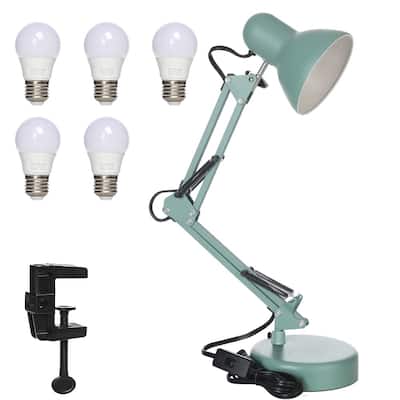 Led Desk Lamp with Clamp - Swing Arm Desk Lamp with 5 LED Cold Light ...