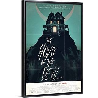 "The House of the Devil (2009)" Black Float Frame Canvas Art - Bed Bath ...