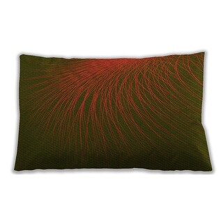 Ahgly Company Patterned Indoor-Outdoor Oak Brown Lumbar Throw Pillow ...