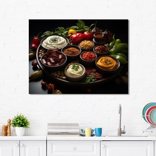 Designart "Condiments Food Photography" Food & Beverage Wall Art Living ...