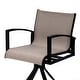 Outdoor Swivel Bar Stools Sunbrella Textilene Aluminum Patio Bar Chairs ...