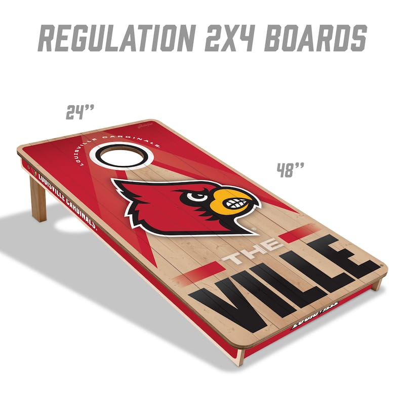 Louisville Cardinals NCAA 2x4 Professional Cornhole Board Set ...