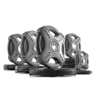 XMark SIGNATURE Series Olympic Plate Weights (165 lb. Set) - Bed Bath ...