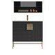 Alma Bulanka 36 inch Bathroom Vanity with Golden Brass Hardware - Bed ...