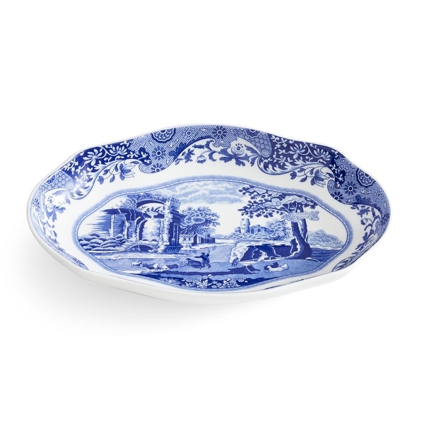Spode Blue Italian Medium Oval Platter - 14 inch - On Sale - Bed Bath ...