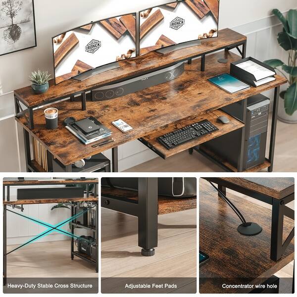 computer table with writing pad