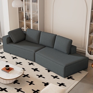 Modern Chaise Lounge Sleeper Sofa with Clean Lines - Bed Bath & Beyond ...