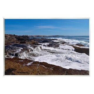 Stupell Ocean Cliff Waterfall Wall Plaque Art Design by Joseph Elliott ...