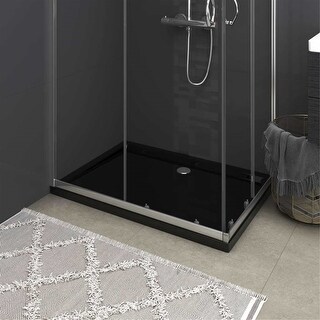 Black Rectangular ABS Shower Base Tray - Bed Bath & Beyond - 36723606