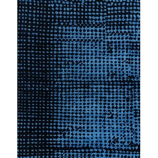 Ahgly Company Machine Washable Abstract Blue Eyes Blue Area Rugs - Bed ...