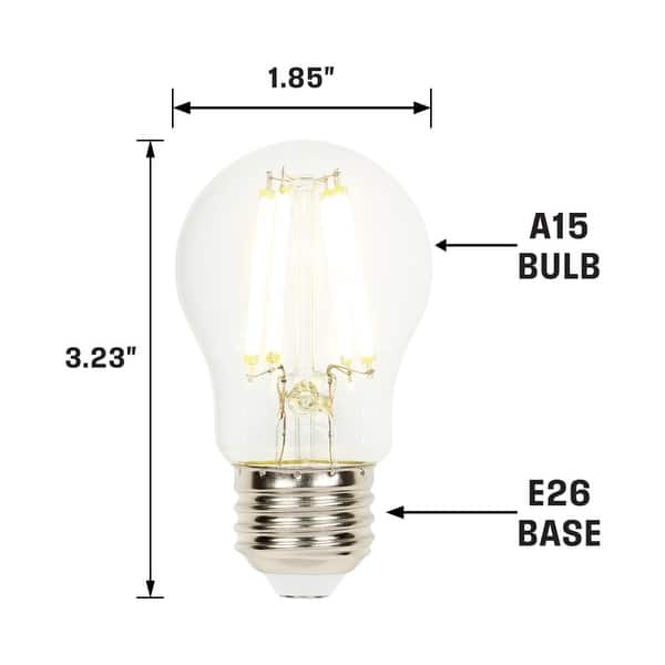 Westinghouse Lighting 9-Watt (100-Watt Equivalent) Clear A15 Dimmable ...