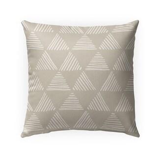 TRIANGULAR PRISM BEIGE Indoor-Outdoor Pillow By Kavka Designs - Bed ...