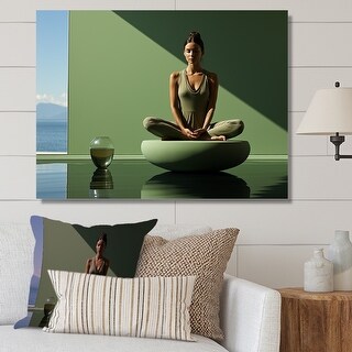 Designart "Yogic Balance Horizon I" Yoga Wall Art - Bed Bath & Beyond ...