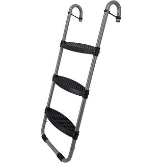 Trampoline 3-Step Ladder with Safety Latch, Wide Steps, 250 lbs ...