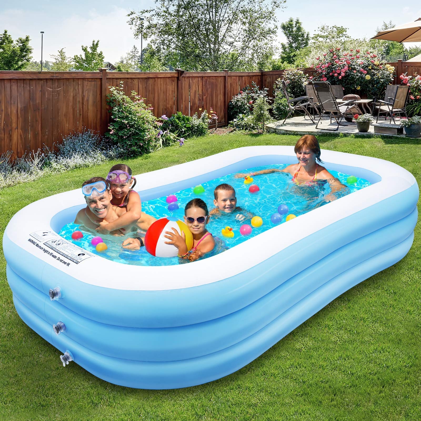 Rectangular blow up pool store