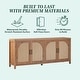 Walker Edison Modern 70-inch Reeded Sideboard with Arched Doors - Bed ...