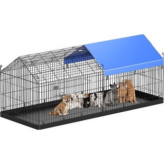 Playpen House with Waterproof Bottom and Blue Top Cover - Bed Bath ...