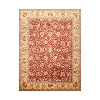 Hand Knotted Rust,Ivory Persian Wool Oriental Area Rug (8x10) - 8' x 10 ...