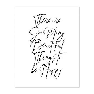There Are So Many Beautiful Things to Be Happy Art Print/Poster - Bed ...