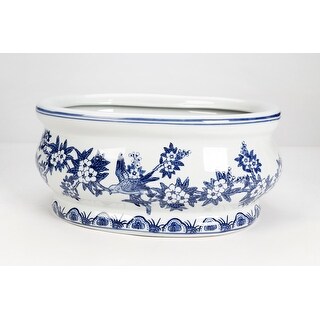 Aai Oval Porcelain Planter/Cachepot, Italian Design - Bed Bath & Beyond ...