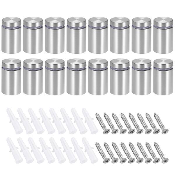 Glass Standoff Mount Stainless Steel Wall Standoff Holder 19mm x 33mm ...