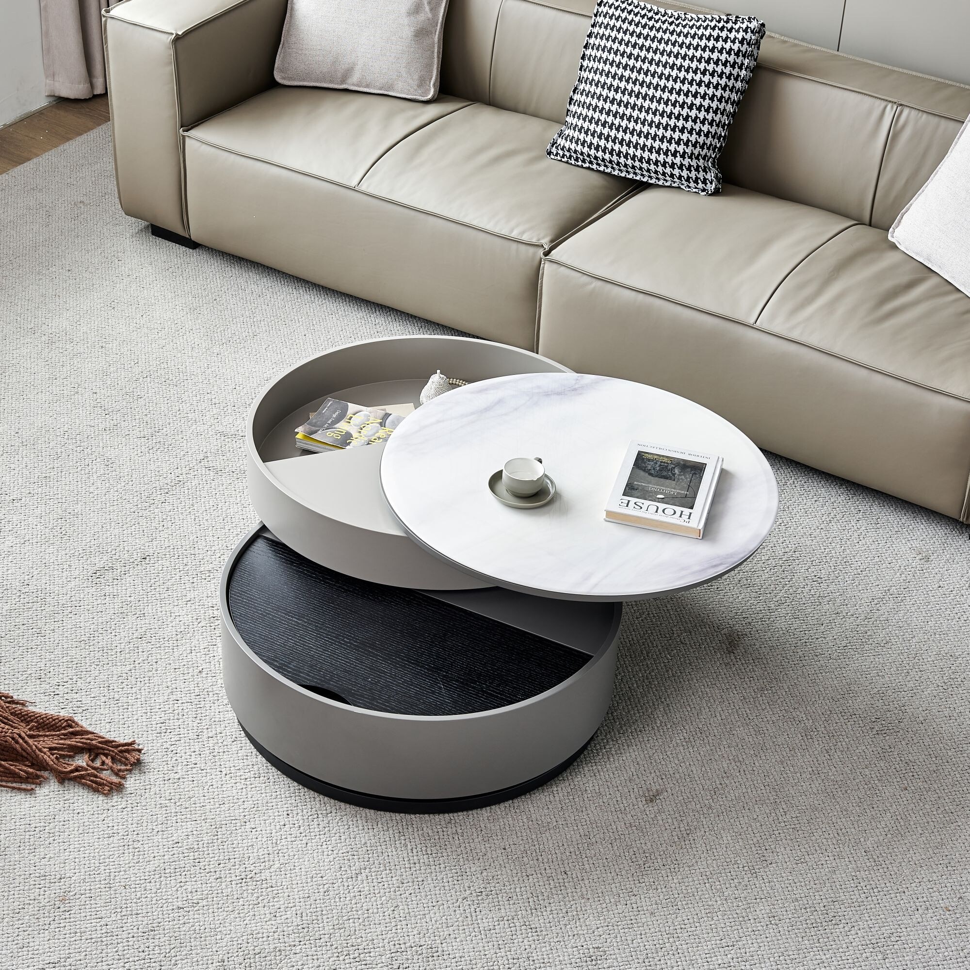 JASIWAY Affordable Luxury Modern Coffee Side Table Set - On Sale - Bed ...