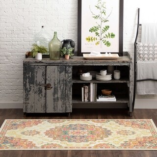 Mohawk Home Isidore Oriental Floral Area Rug - Bed Bath & Beyond - 28518907
