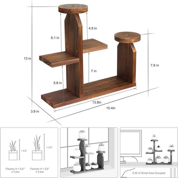 Wood Desktop Plant Stand - 5 Tier - Bed Bath & Beyond - 39869125