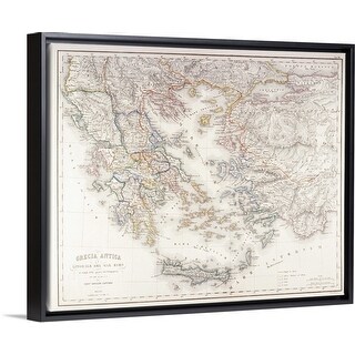 "Ancient Greece" Black Float Frame Canvas Art - Bed Bath & Beyond ...