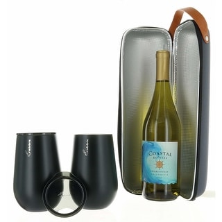 Rabbit Wine to Go Set - Insulated Wine Holder and Tumblers - Bed Bath ...