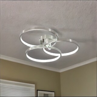 3 Ring Design Semi-flush Mount Ceiling Lamp - Bed Bath & Beyond - 38943563
