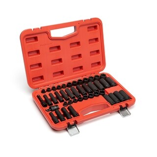 Jetech 42 Piece 3/8 Inch Drive SAE & Metric Impact Socket Set - Bed ...