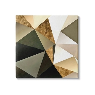Stupell Modern Geometric Triangle Collage Bold Abstract Shapes Canvas ...