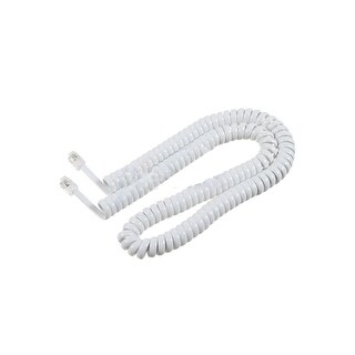 300 in. White Phone to Receiver Replacement Cord American Imaginations ...