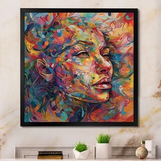 Designart "Artistic Representation Of Emotion" Fashion Woman Framed ...