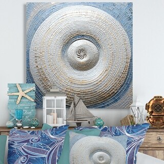 Designart "Silver Swirl Shell Fish" Nautiluswall Art - Bed Bath ...