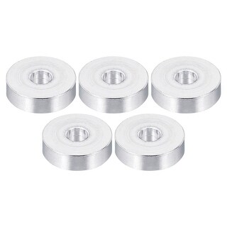 Round Aluminum Spacer, 5Pcs Spacer Plain Finish Spacer for Screw Bolts ...