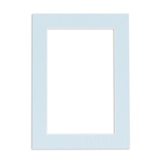 6x9 Mat Bevel Cut for 3x5 Photos - Acid Free Baby Blue Precut Matboard ...
