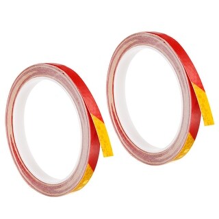 Reflective Tape, 2 Roll 26 Ft x 0.4-inch Safety Tape Reflector, Yellow ...