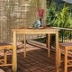 Chic Teak Seville Outdoor Teak Wood Patio Counter Height Bistro Table ...