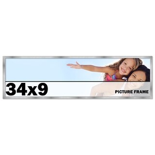 34x9 Frame Stainless Steel Silver Picture Frame - Modern Photo Frame ...
