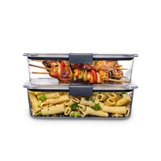 Rubbermaid Brilliance Food Storage Container Multi Pack | 9.6 Cup ...