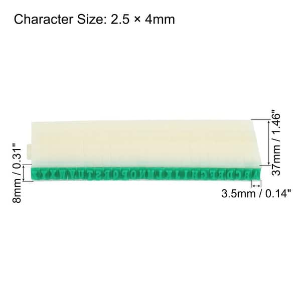 Detachable Number Letter Stamp Plastic Font Numeral 0-9 Alphabet A-Z ...