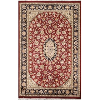 Vegetable Dye Traditional Aubusson Oriental Wool Area Rug Hand-knotted ...