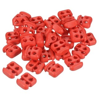 Cord Locks, 100 Pack Oval Spring Toggle Stopper, Red - Bed Bath ...