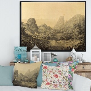 Designart "Nature Of South America Old Image V" Traditional Framed ...