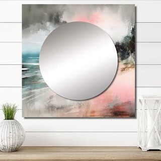 Designart "Ocean'S Embrace V" Modern Beach Wall Mirror - Landscapes ...