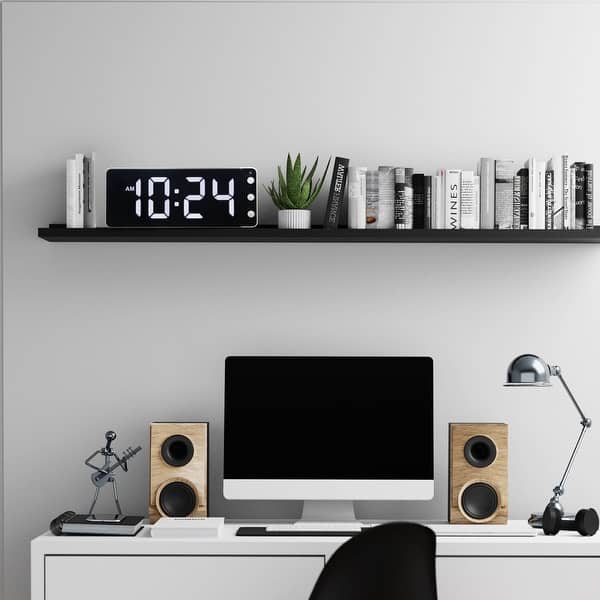 cool digital clock for shelf