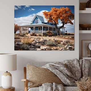 Designart "Farmhouse Quaint Homestead" Farm Wall Decor - Bed Bath ...