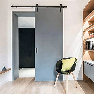 Zenova 6FT Heavy Duty Sturdy Sliding Barn Door Hardware Kit - Bed Bath ...